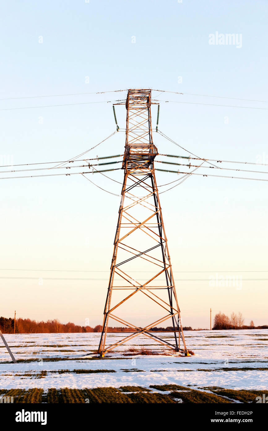 Power in the winter Stock Photo - Alamy