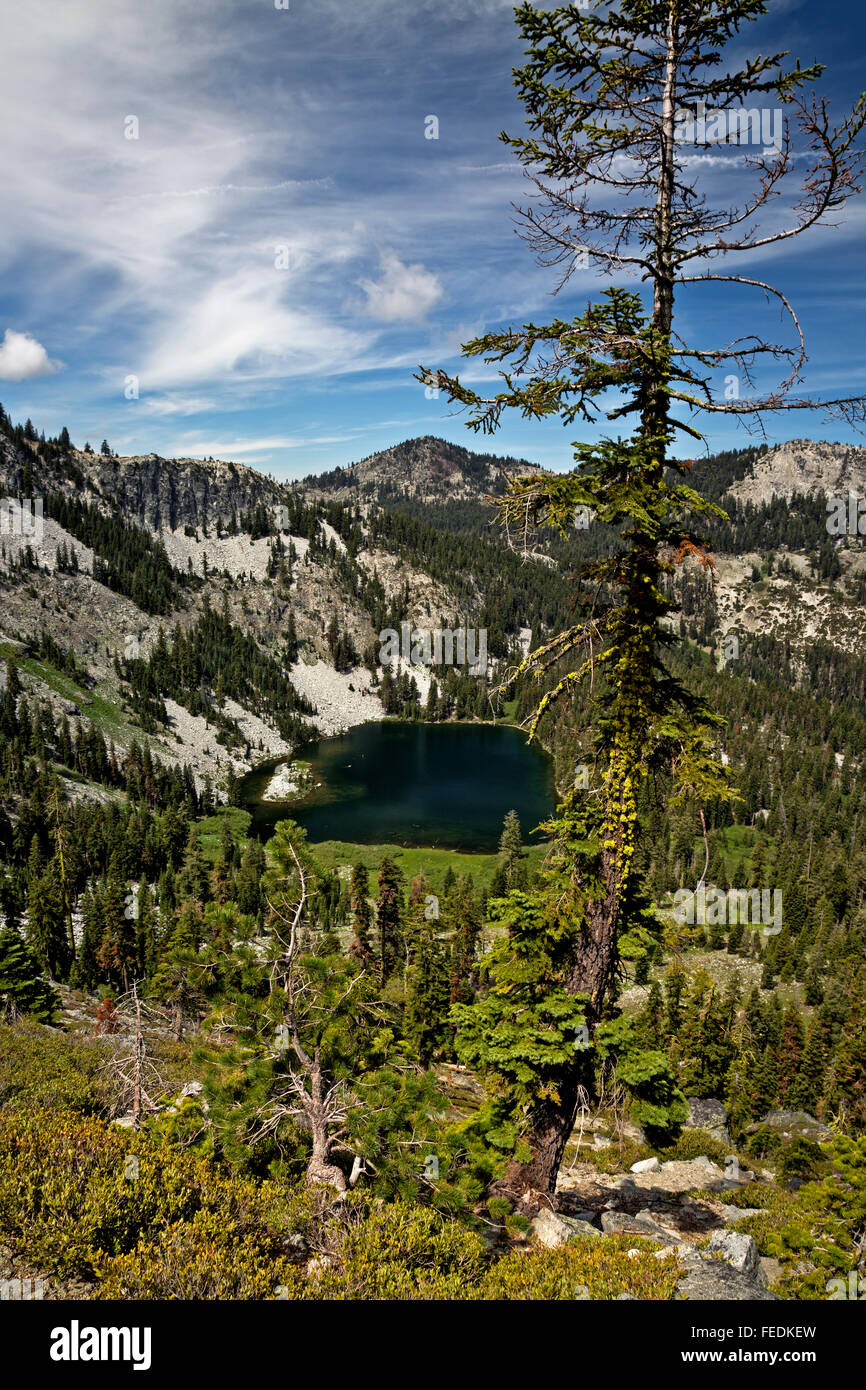 CALIFORNIA - Long Gulch Lake located at the upper end of Long Gulch in ...