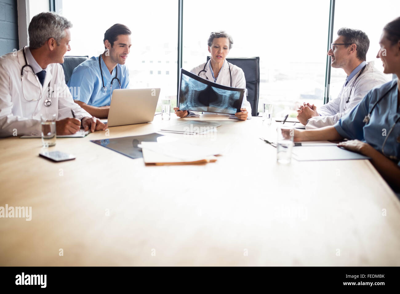 Medical team having a meeting Stock Photo - Alamy