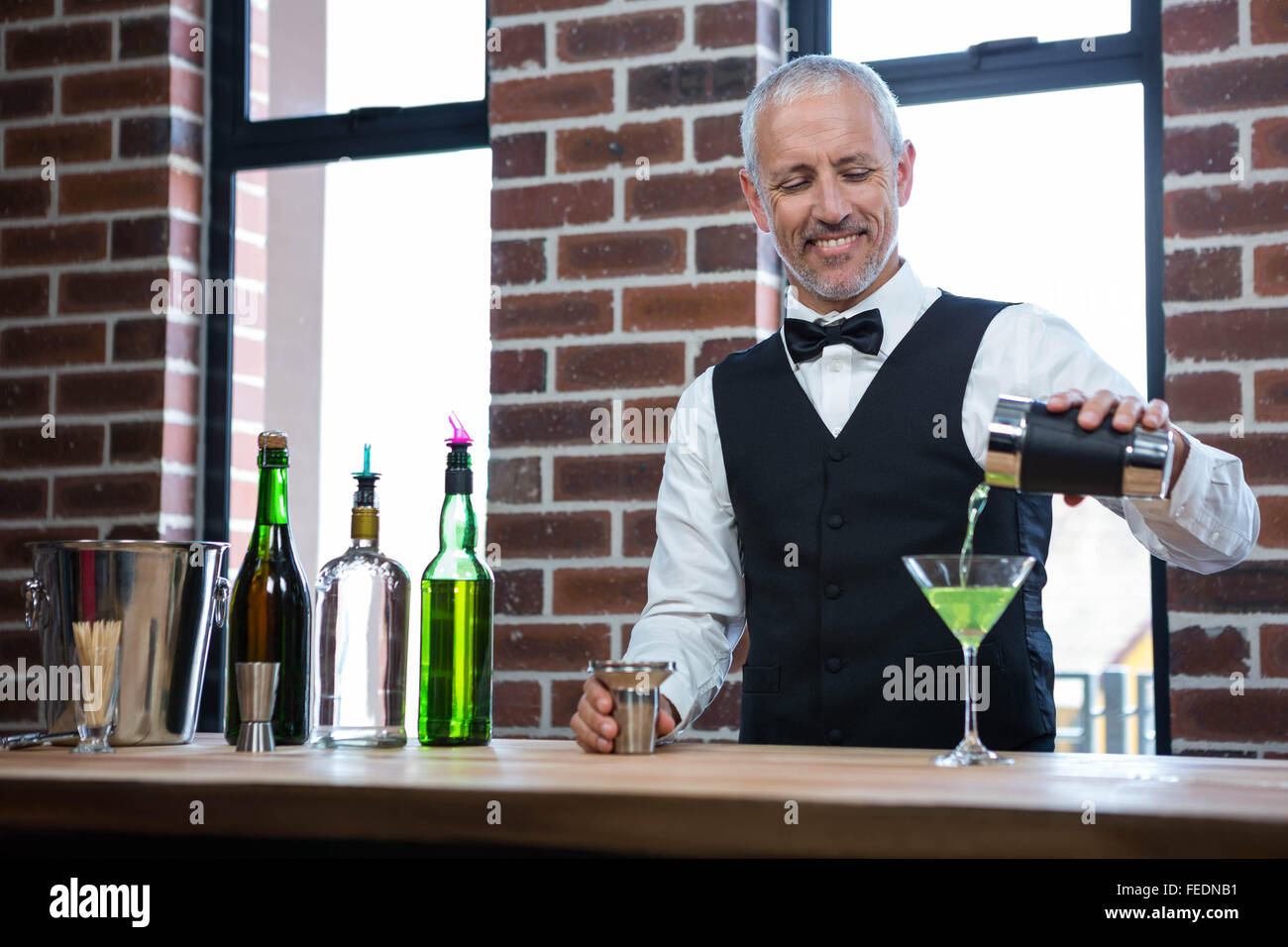 Cocktail bar staff uniform hi-res stock photography and images - Alamy