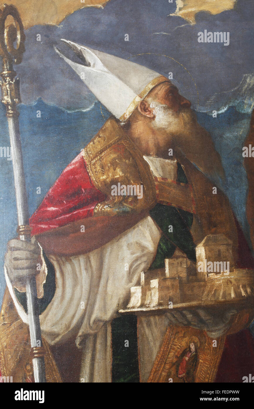 Tiziano Vecellio: Saint Blaise Stock Photo - Alamy
