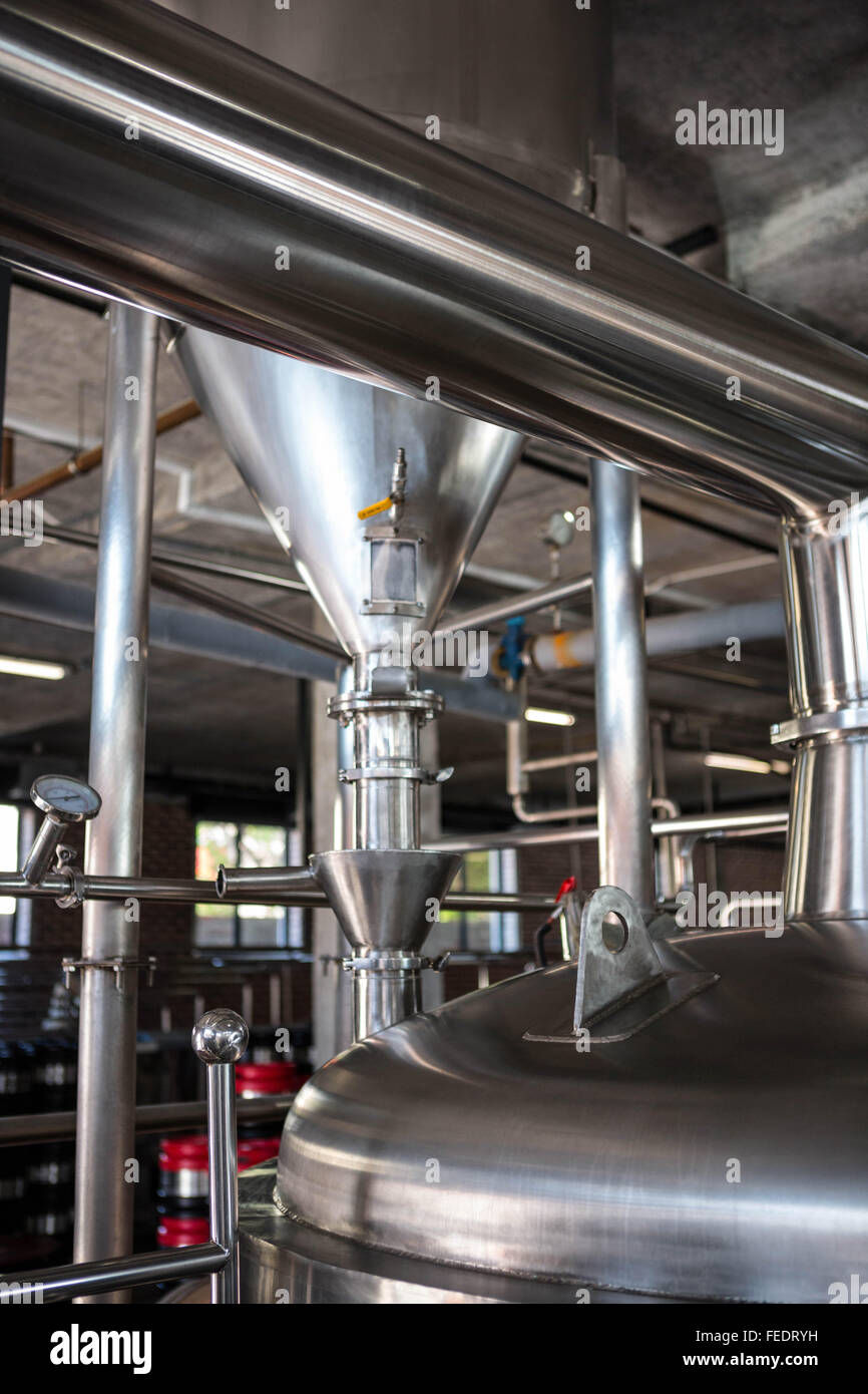 Large vats of beer Stock Photo - Alamy