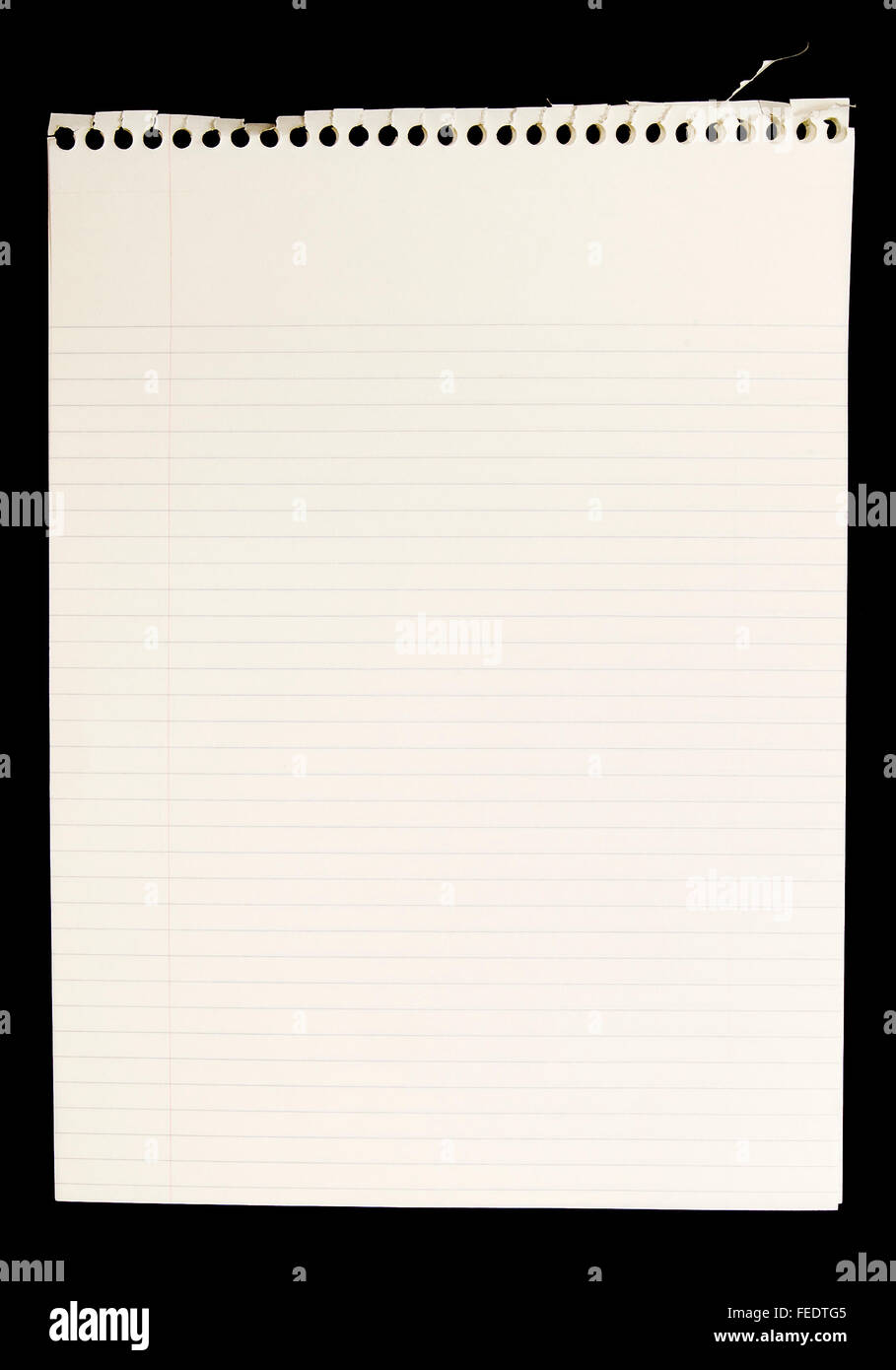 Torn Notebook Page High Resolution Stock Photography and Images - Alamy