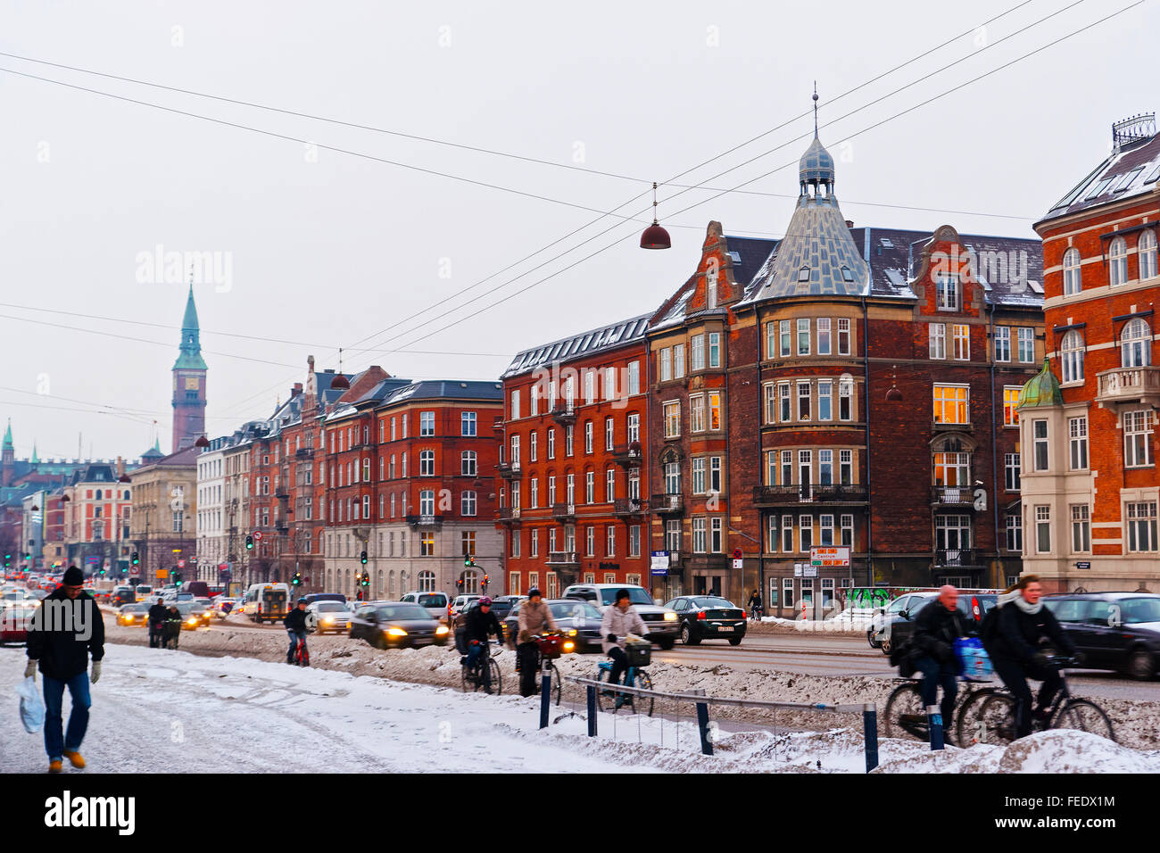 Copenhagen radhus clock hi-res stock photography and images - Alamy