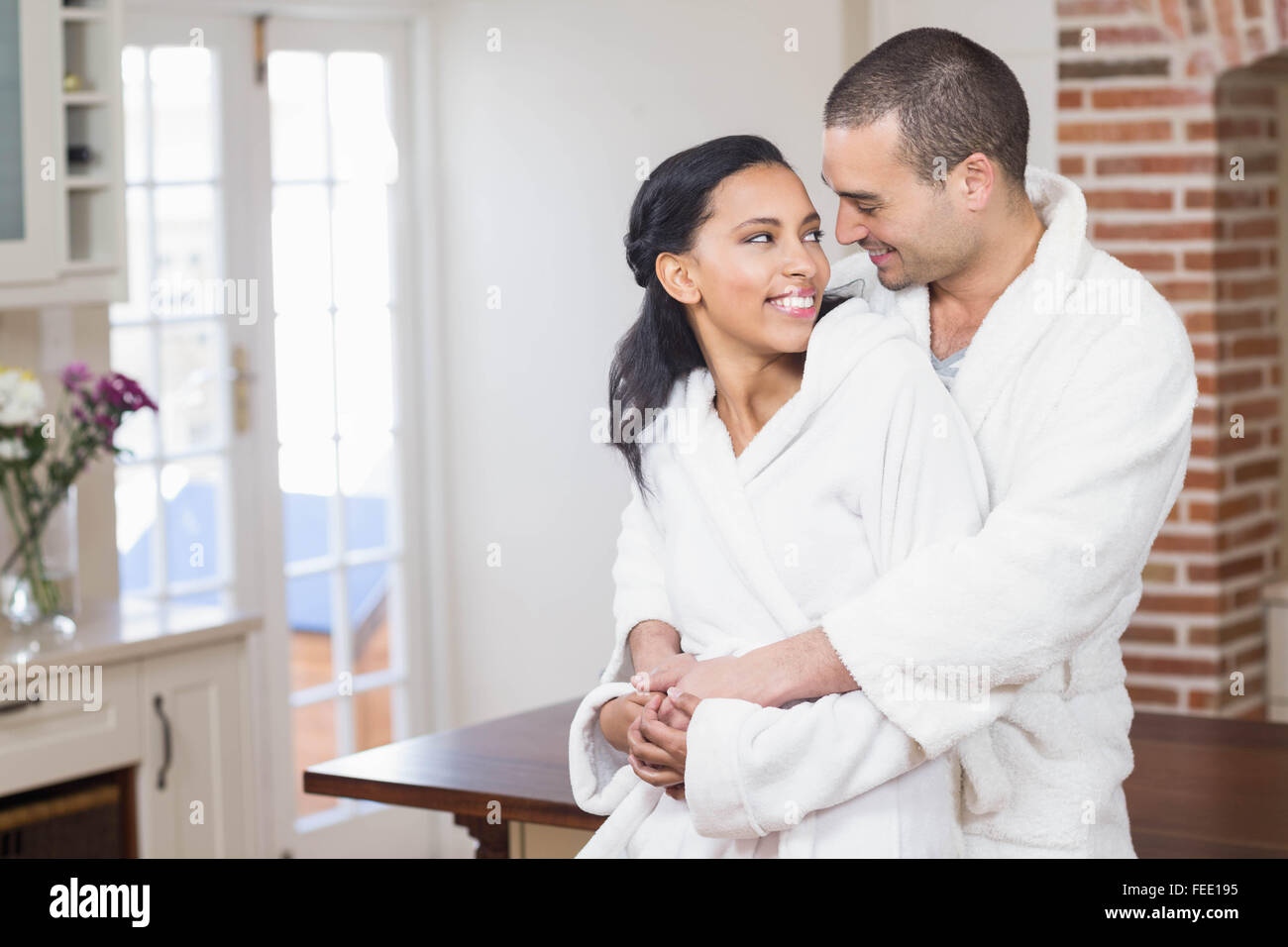 Woman bath hugging hi-res stock photography and images - Alamy