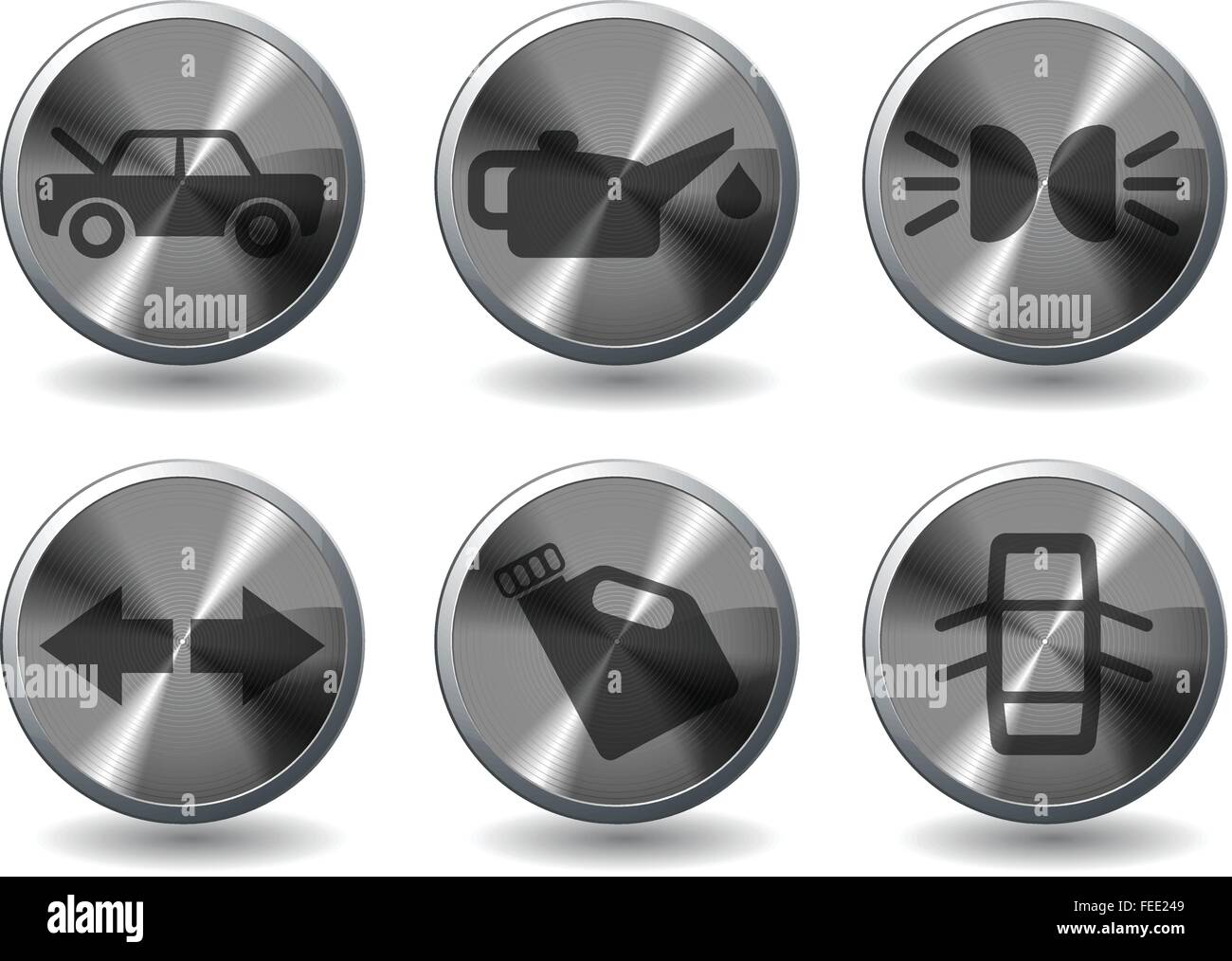 Car interface icons set Stock Vector Image & Art - Alamy