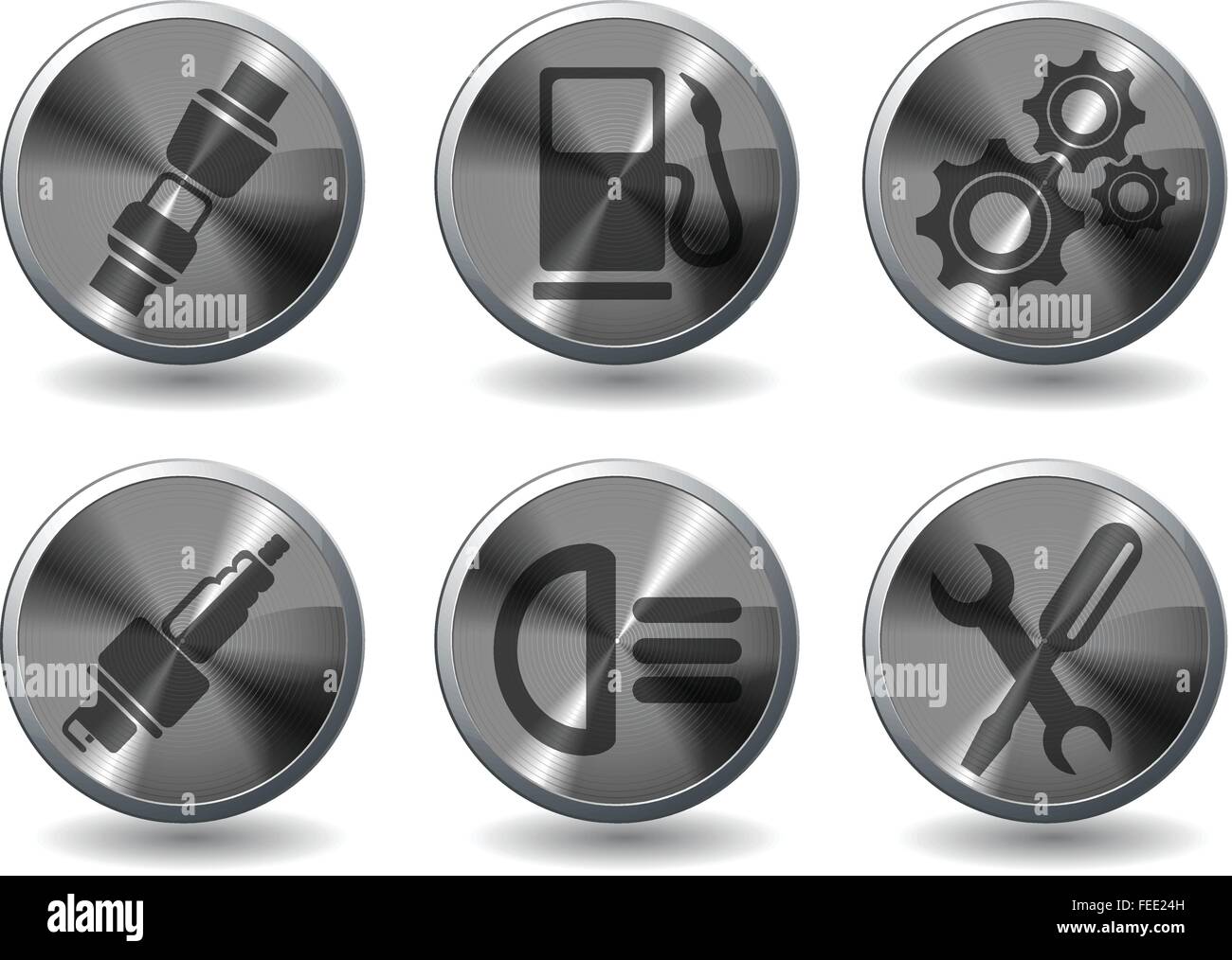 Car interface icons set Stock Vector Image & Art - Alamy