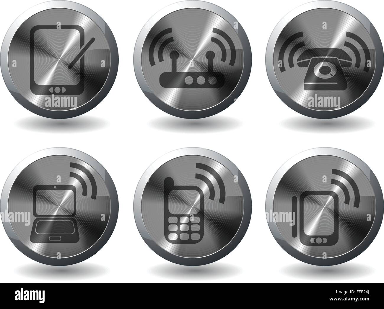 Communication icons set Stock Vector Image & Art - Alamy