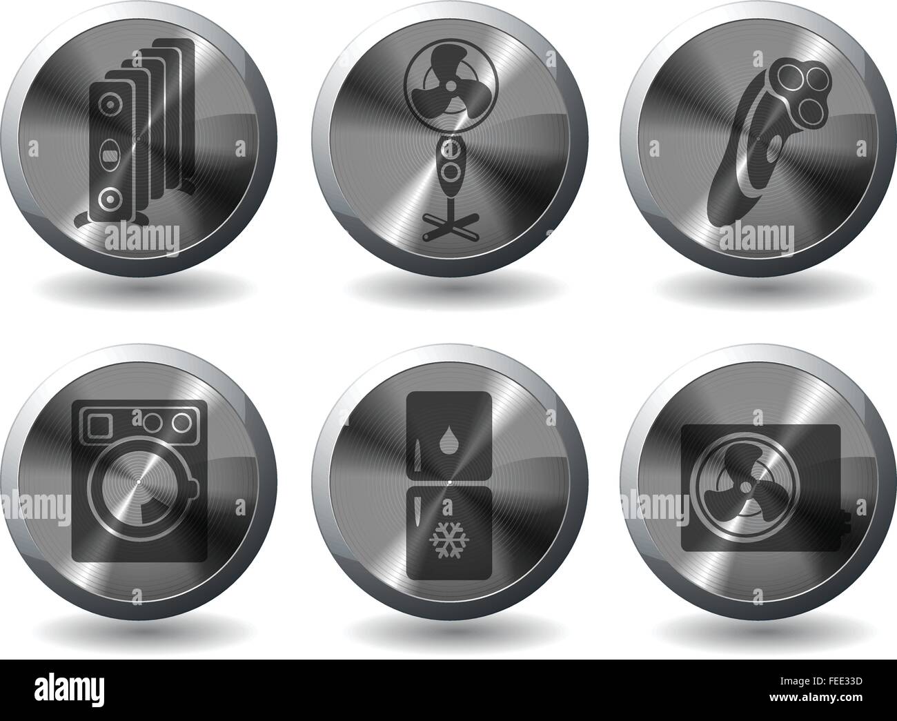 Home Appliances Icon Set Stock Vector Image & Art - Alamy