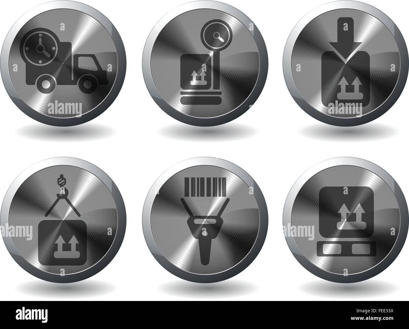 Logistics icons set Stock Vector Image & Art - Alamy