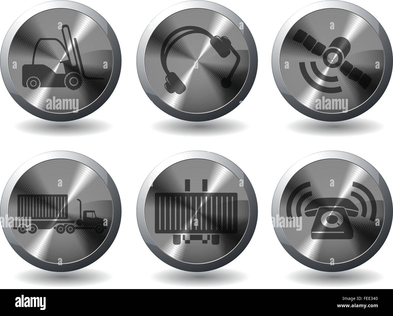 Logistics icons set Stock Vector Image & Art - Alamy