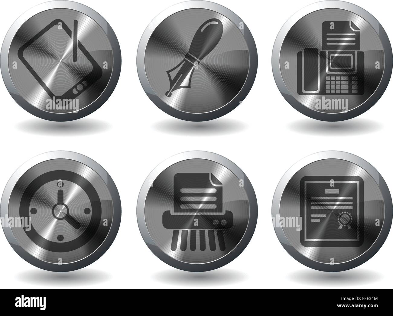 Office simply icons Stock Vector Image & Art - Alamy