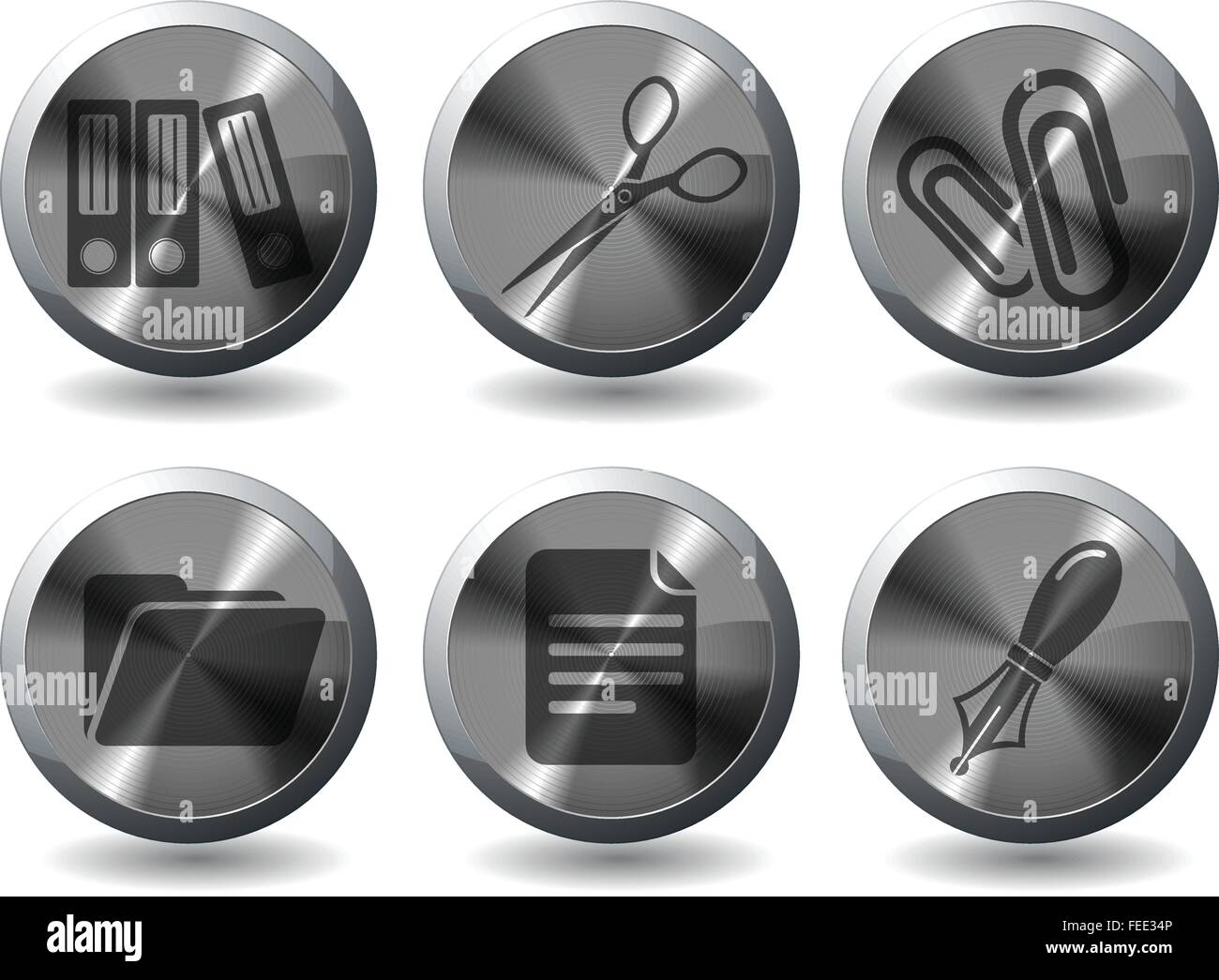 Office simply icons Stock Vector Image & Art - Alamy