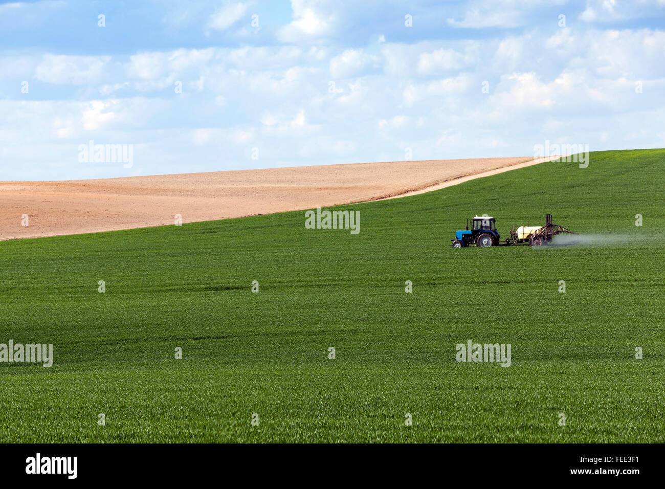 Processing of cereal Stock Photo - Alamy