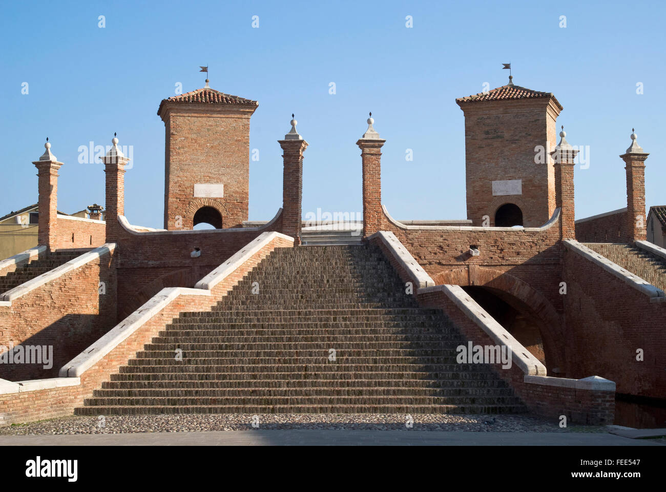 The monumental three point bridge known as the Trepponti (1638 ...