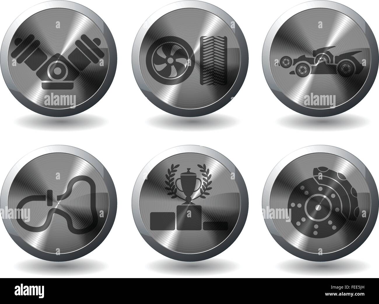 Racing icons set Stock Vector Image & Art - Alamy