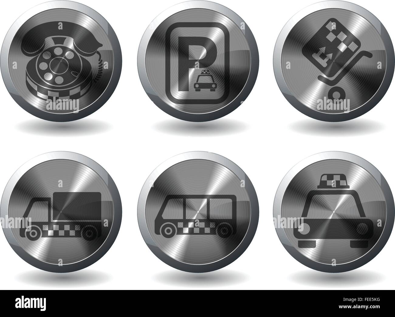 Symbols of taxi services Stock Vector Image & Art - Alamy