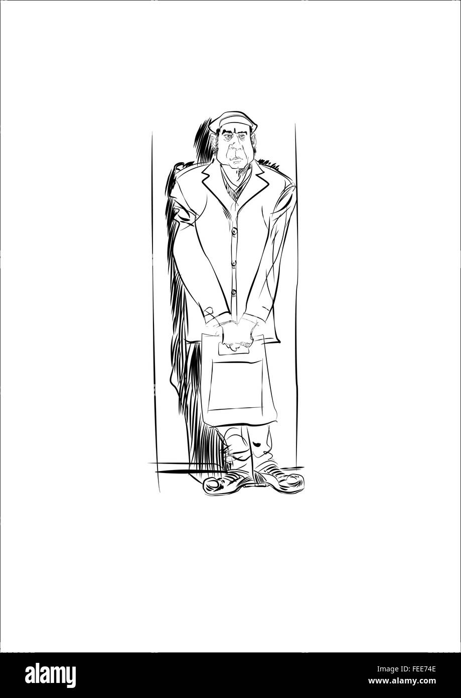 Character sketch Black and White Stock Photos & Images - Alamy