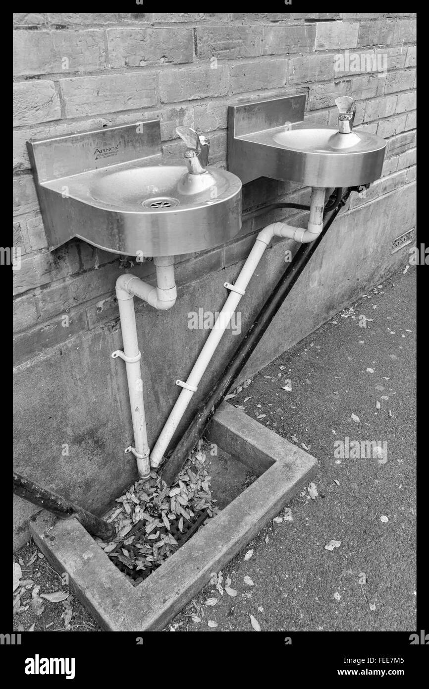 Steel pipes in water Black and White Stock Photos & Images - Alamy
