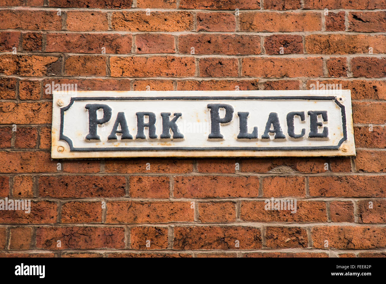 Park Place, Street sign, Leeds, West Yorkshire Stock Photo - Alamy