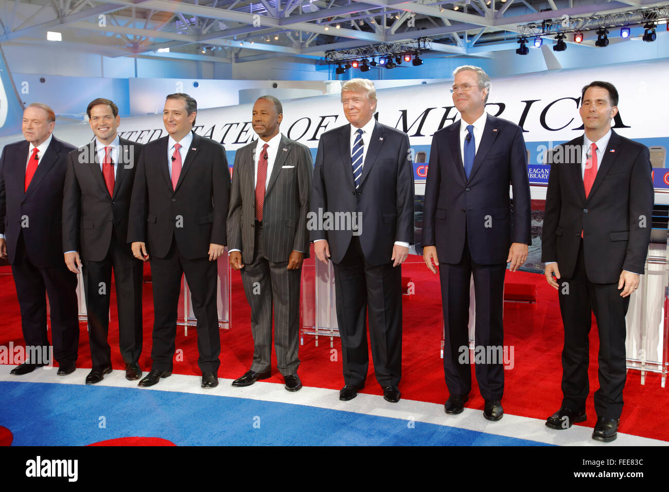 2015 presidential debate trump reagan hi-res stock photography and ...