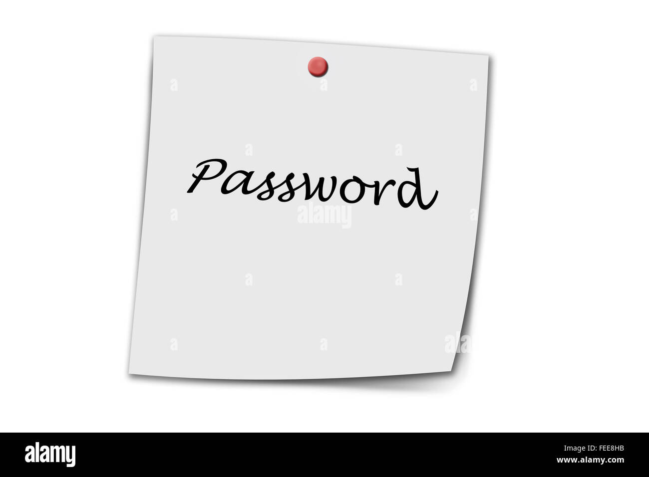 Password post it Cut Out Stock Images & Pictures - Alamy