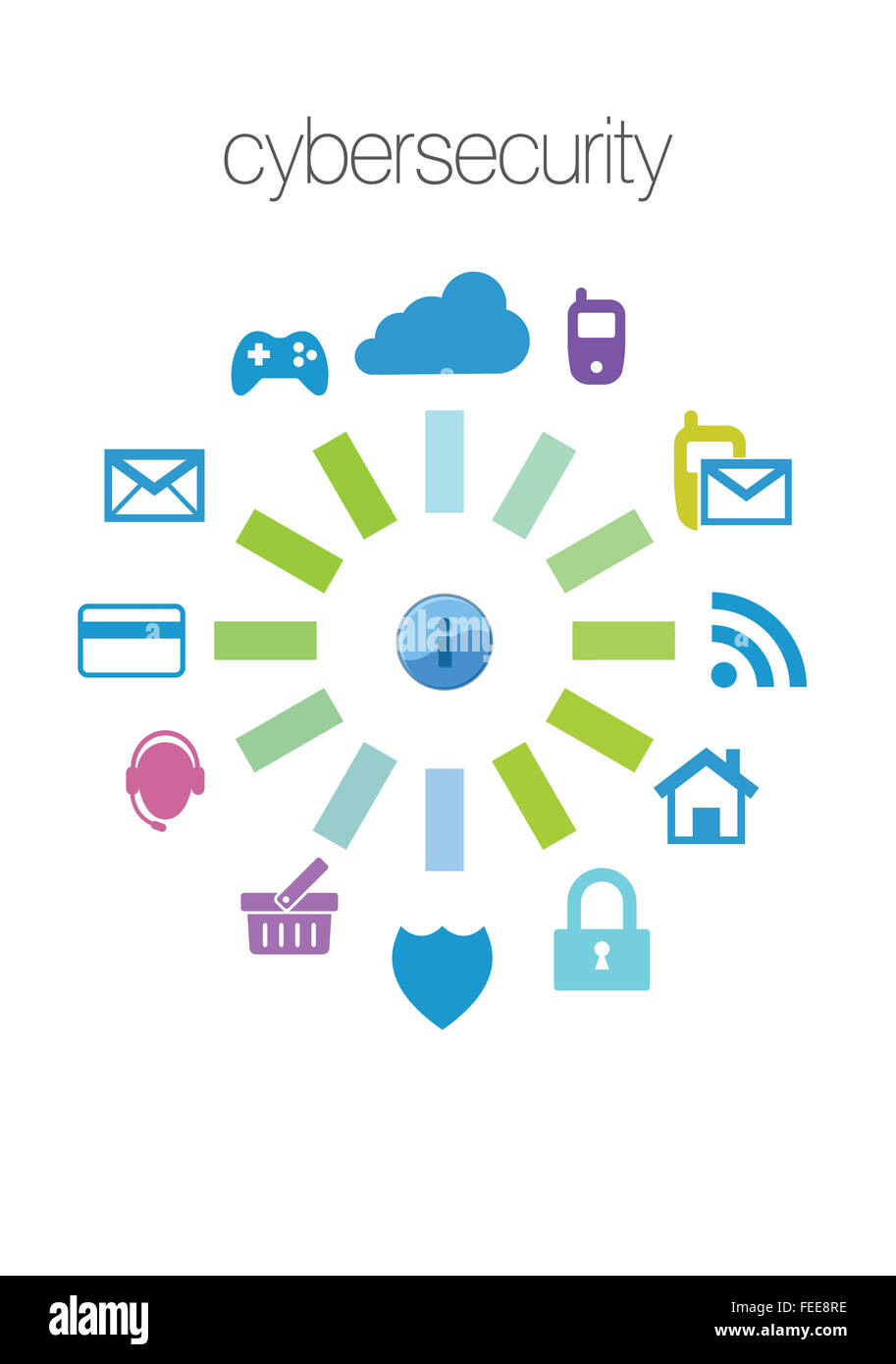 Information security infographic set with protection elements Cyber ...