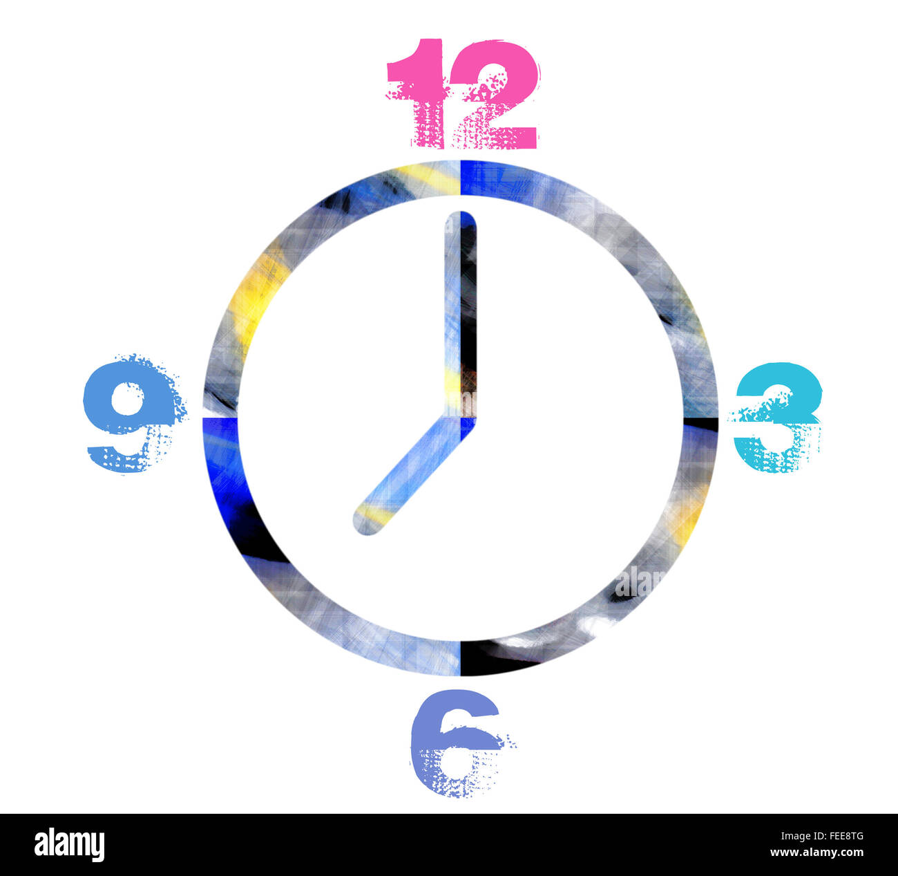 Funky clock design hi-res stock photography and images - Alamy