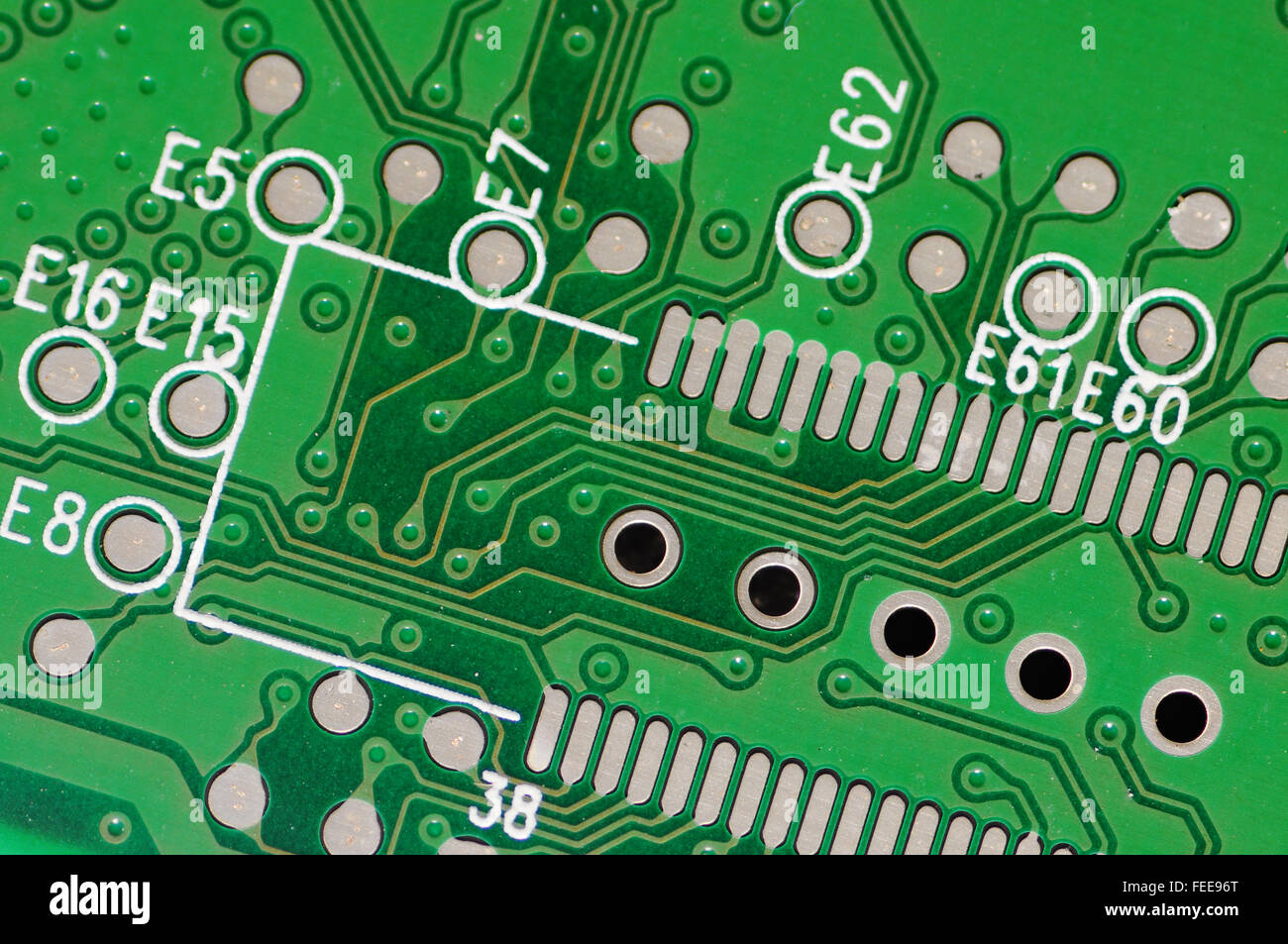 Computer hardware printed circuit board Stock Photo - Alamy