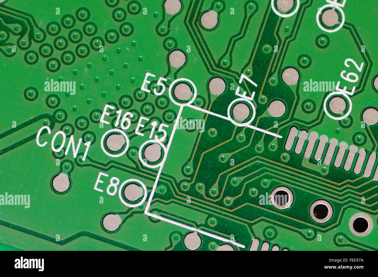 Computer hardware printed circuit board Stock Photo - Alamy