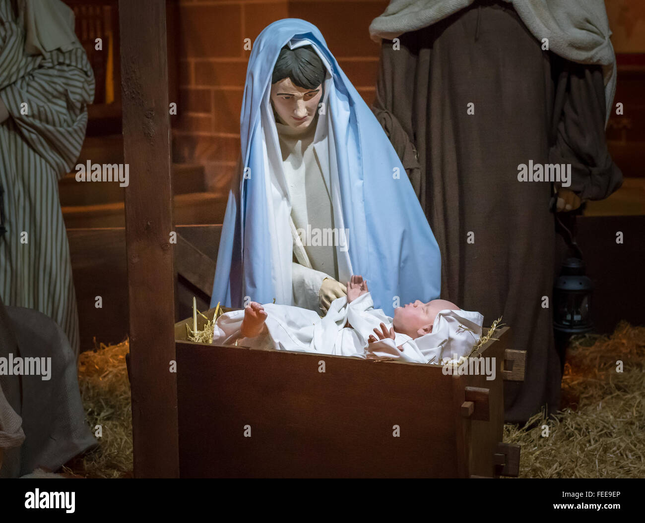 Baby jesus crib hi-res stock photography and images - Alamy