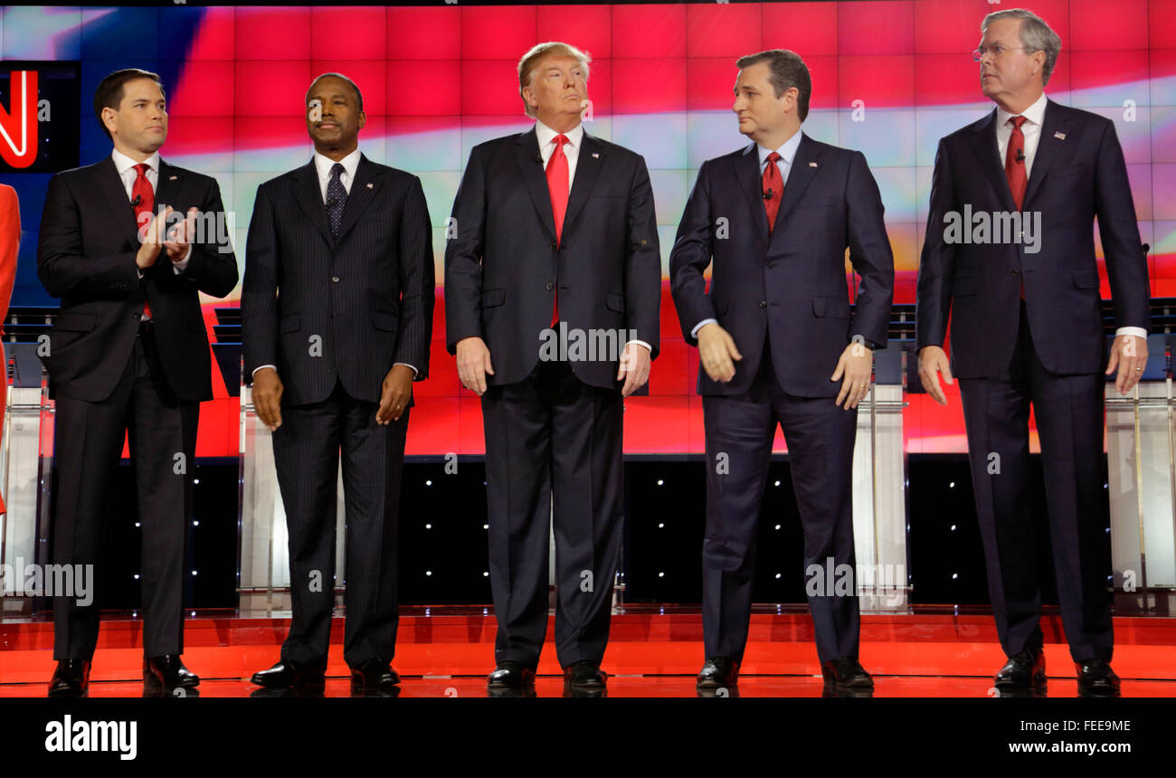 LAS VEGAS, NV - DECEMBER 15: Republican presidential candidates (L-R ...