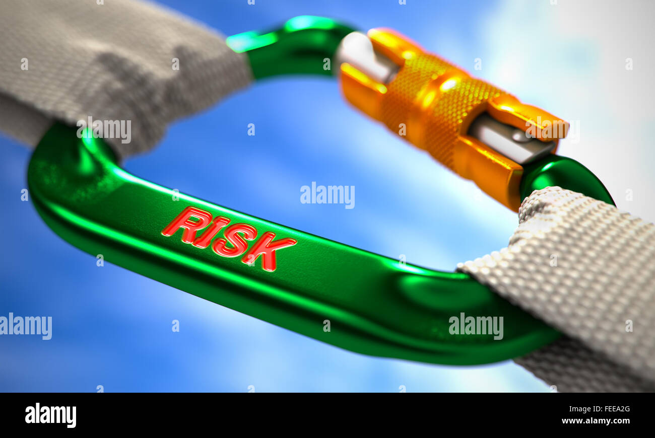Risk on Green Carabine with White Ropes Stock Photo - Alamy
