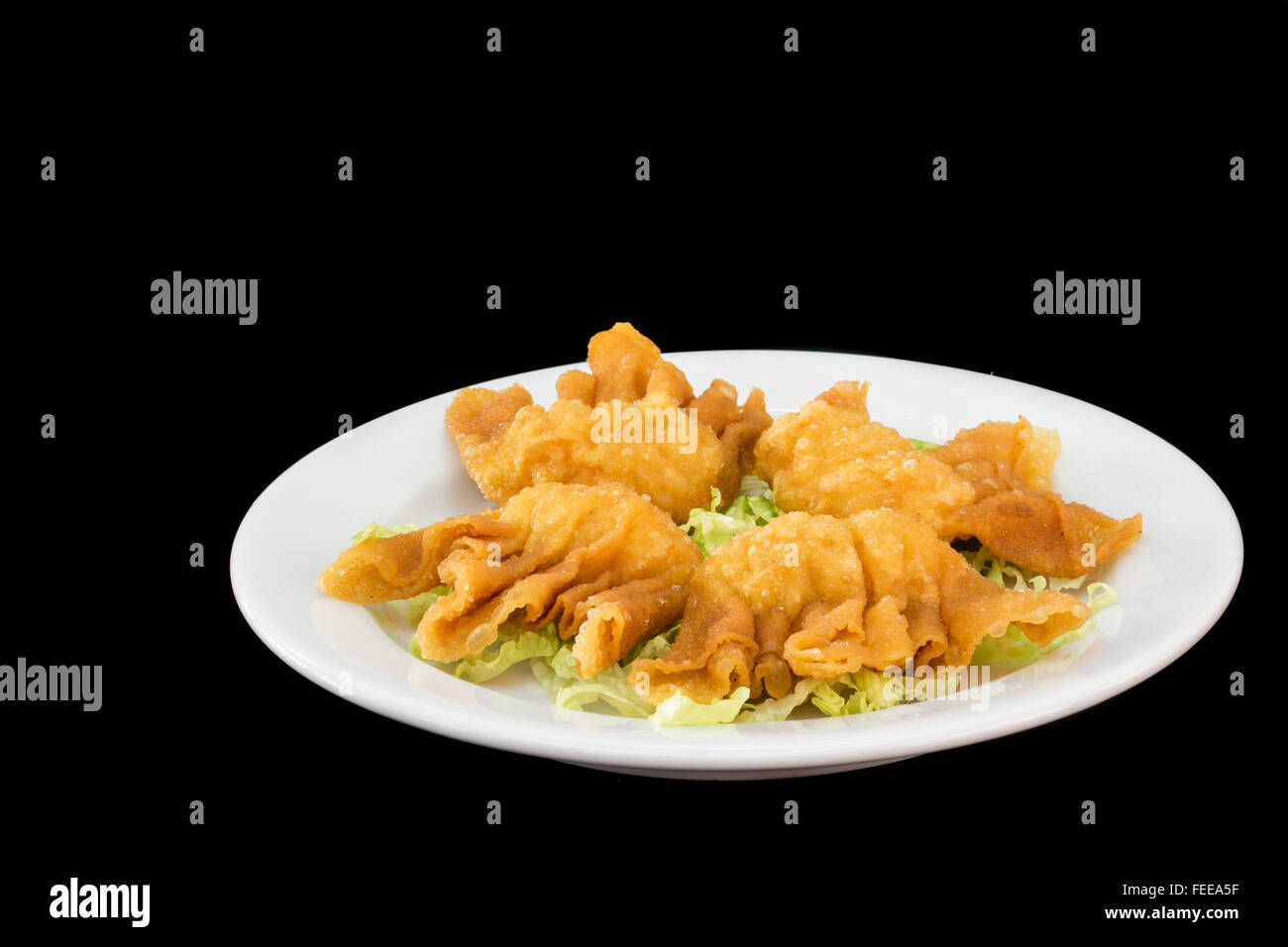 Dim Sum traditional chinese starter on black background Stock Photo - Alamy
