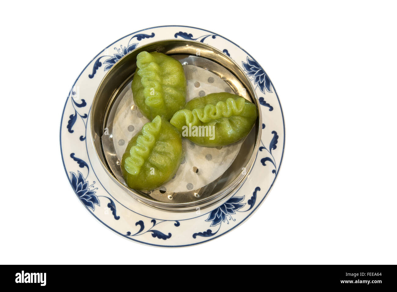 Dim Sum traditional chinese starter on white background Stock Photo - Alamy