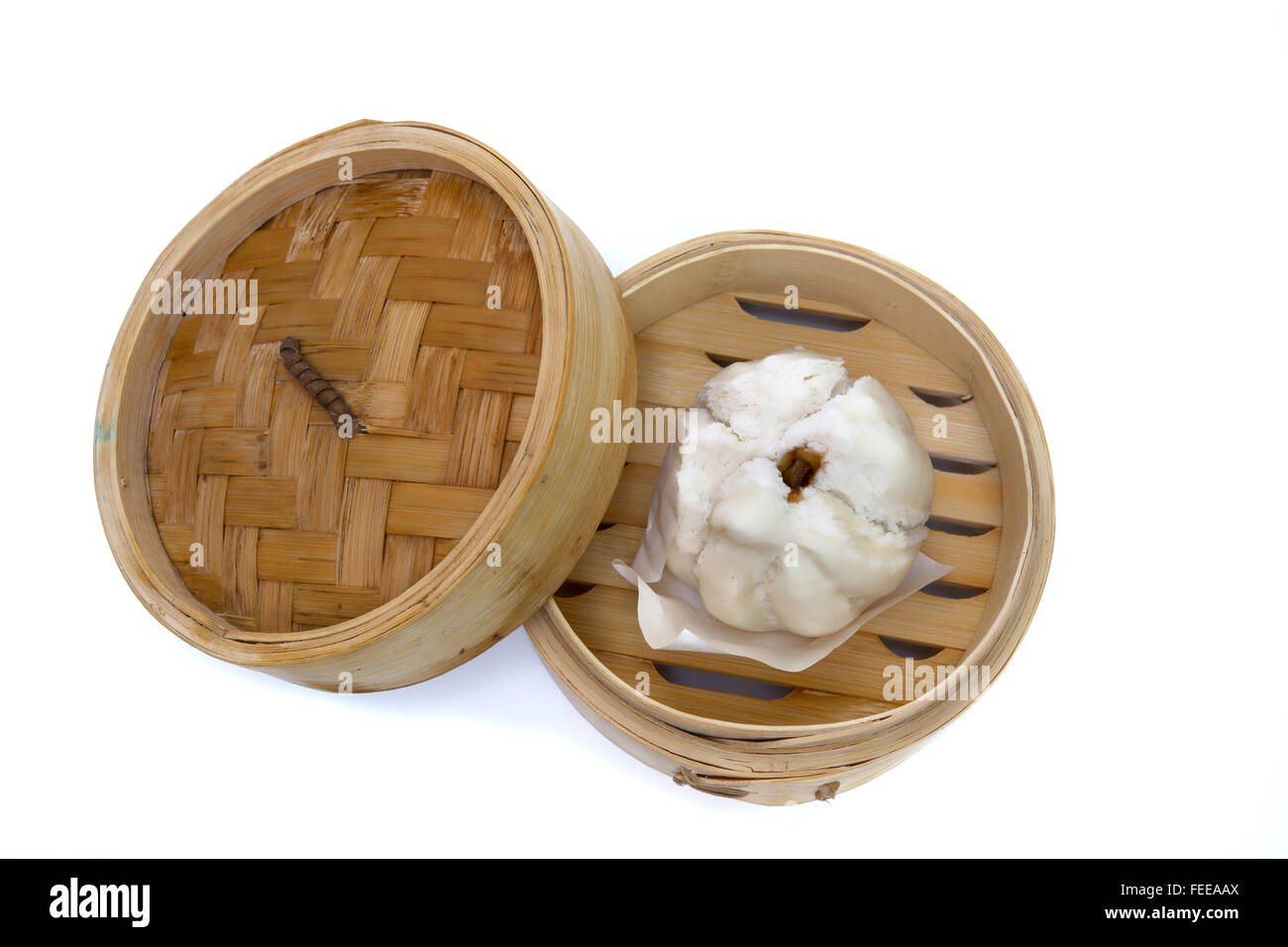 Dim Sum traditional chinese starter on white background Stock Photo - Alamy