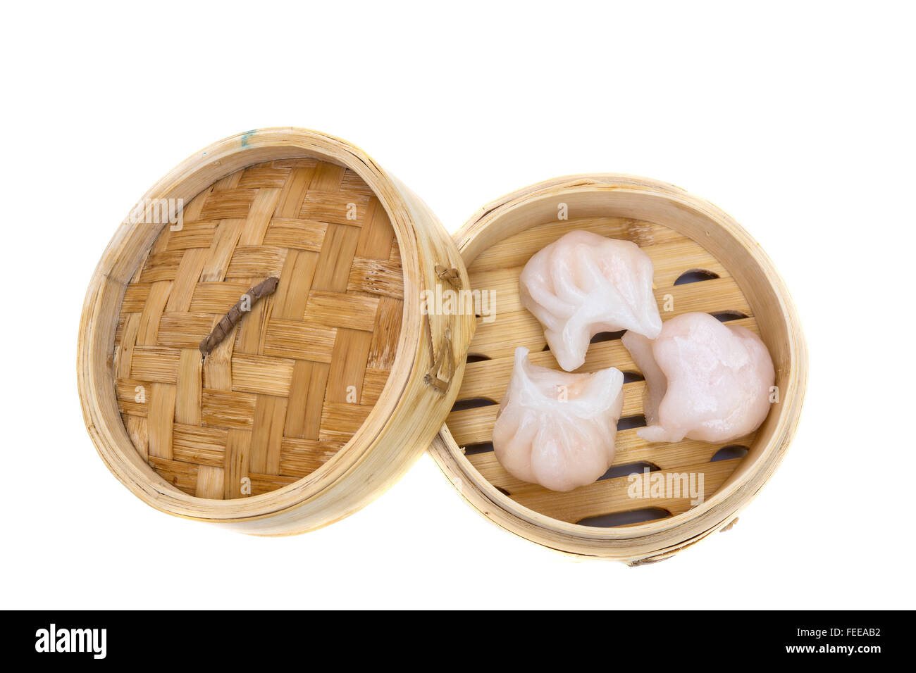 Dim Sum traditional chinese starter on white background Stock Photo - Alamy