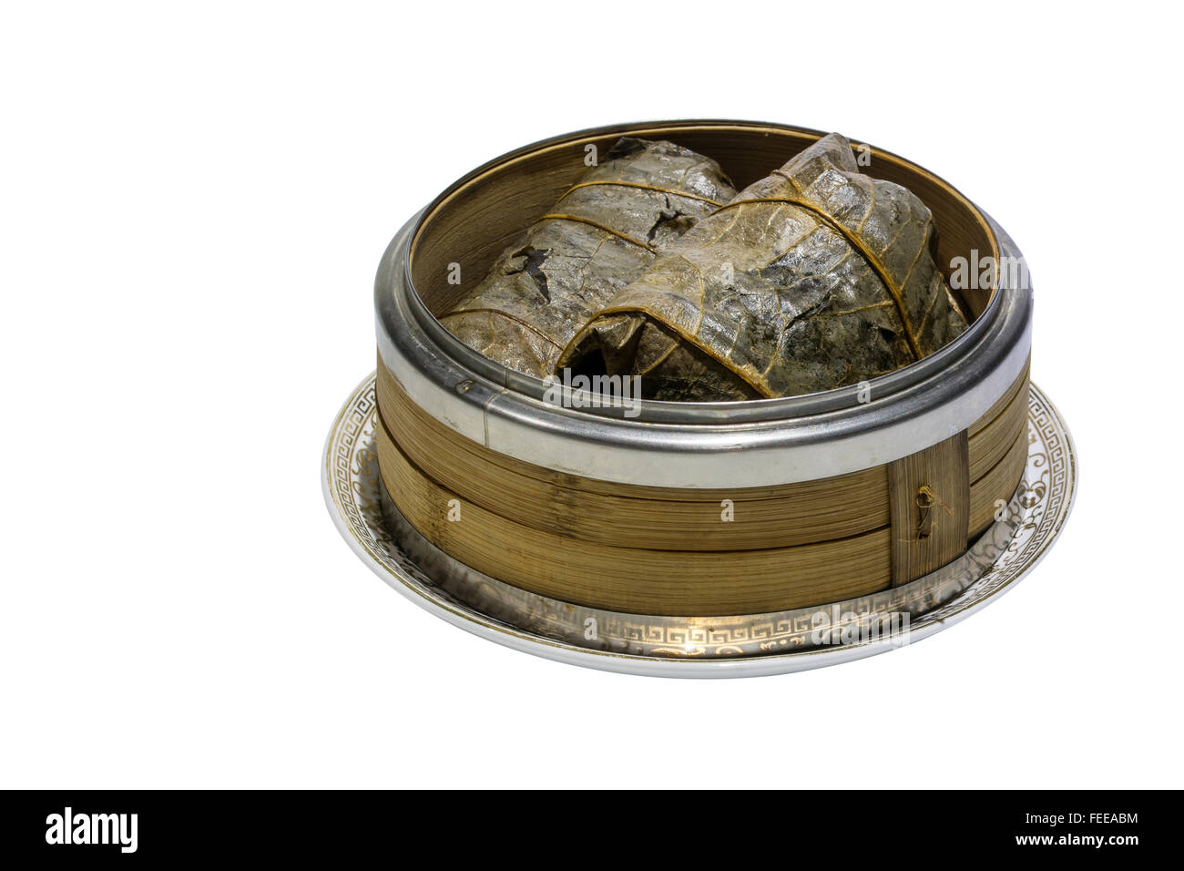 Dim Sum traditional chinese starter on white background Stock Photo - Alamy