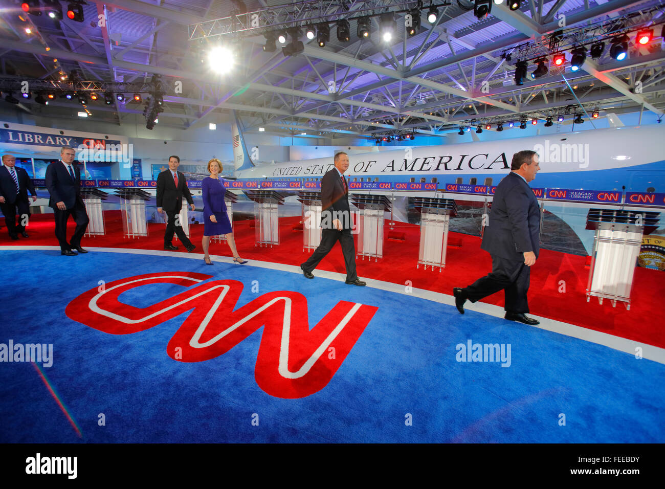 2015 presidential debate trump reagan hi-res stock photography and ...