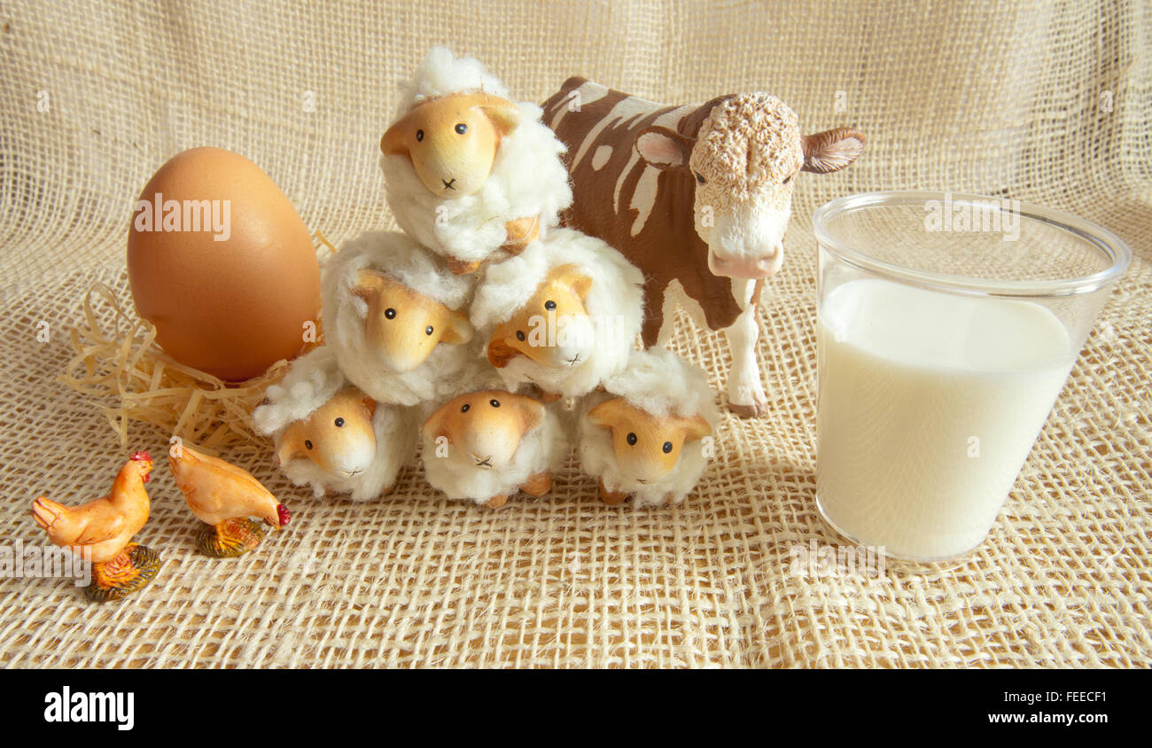Natural food in the farm Stock Photo - Alamy