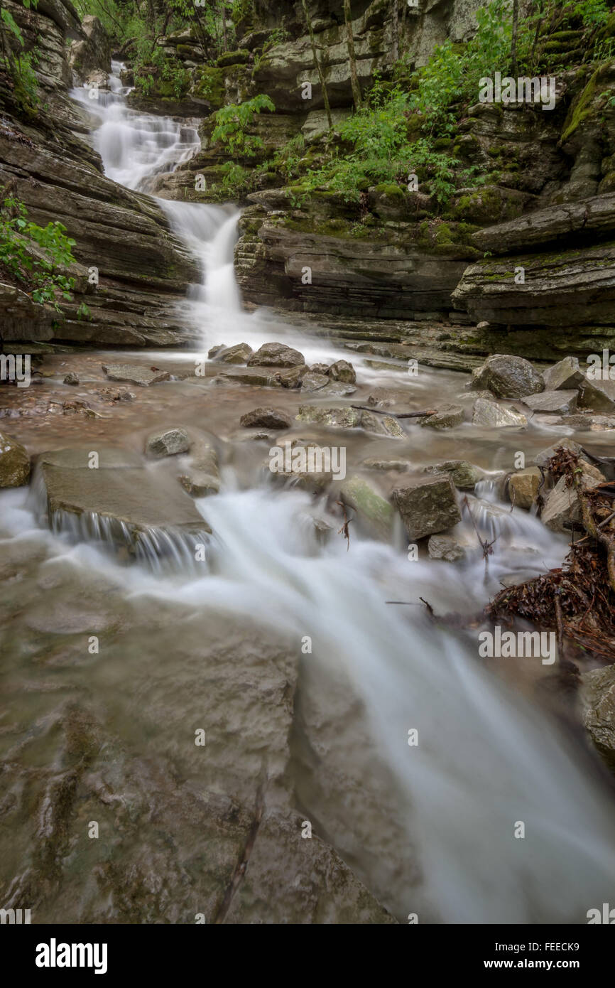 Waterfall created by spring runoff Stock Photo - Alamy