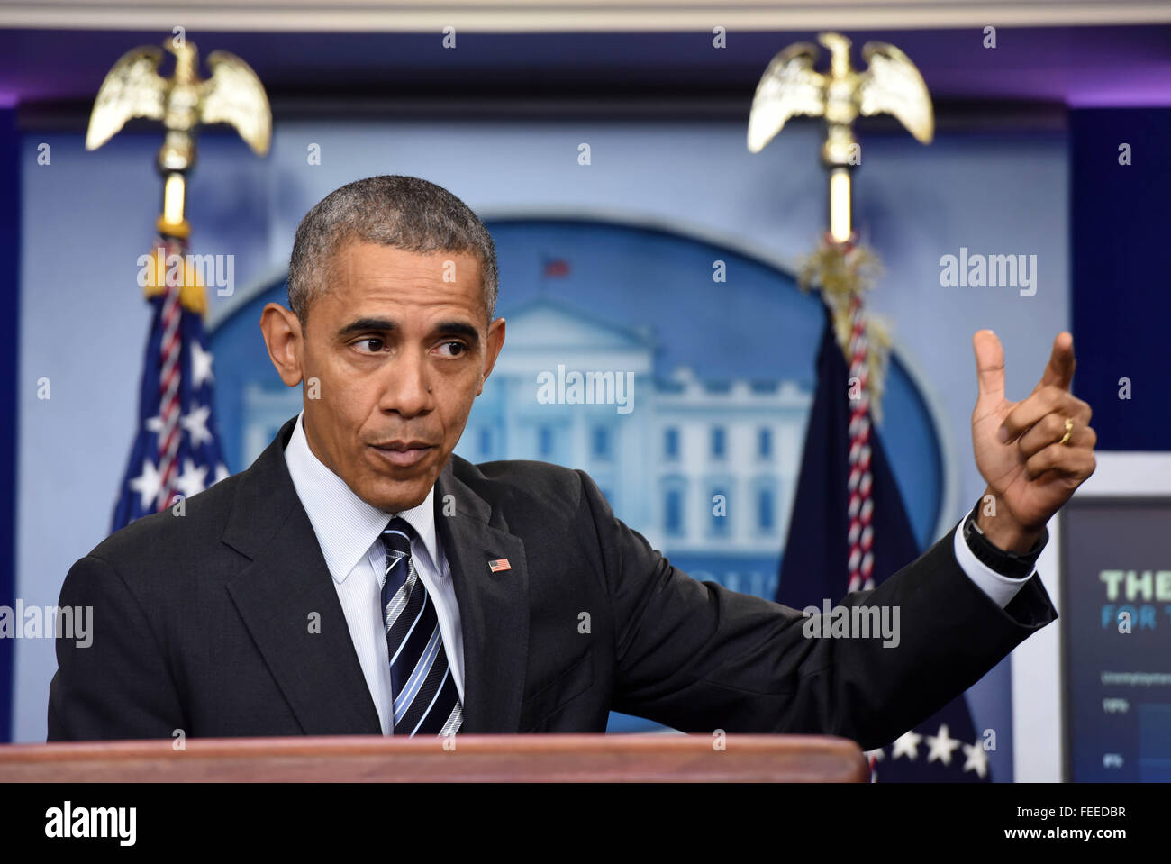 Washington, DC, DC, USA. 5th Feb, 2016. U.S. President Barack Obama ...