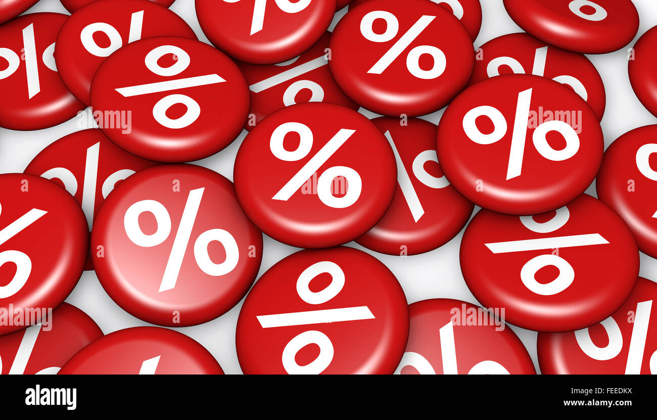 Shopping sale, reduction, discount and promo concept with red badges ...