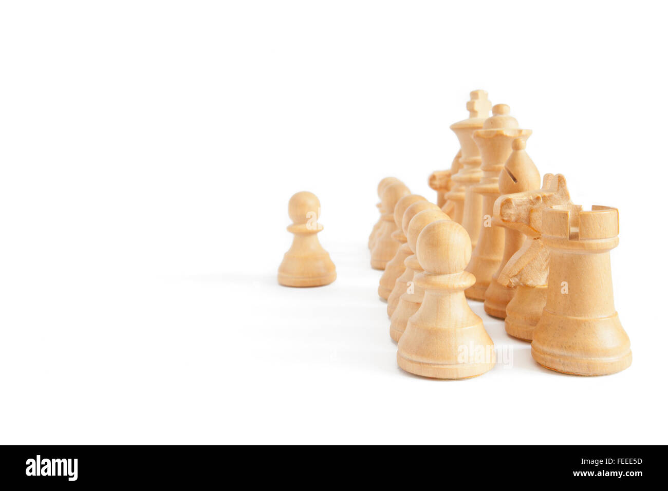 Chess strategy: points of view (main focus on rook and pawn Stock Photo ...