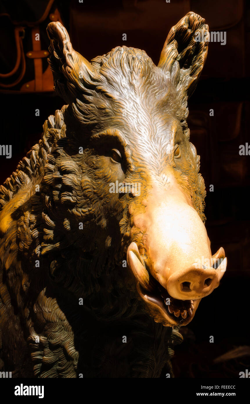 Fontana del Porcellino (the bronze boar) at Mercato Nouvo, Florence ...