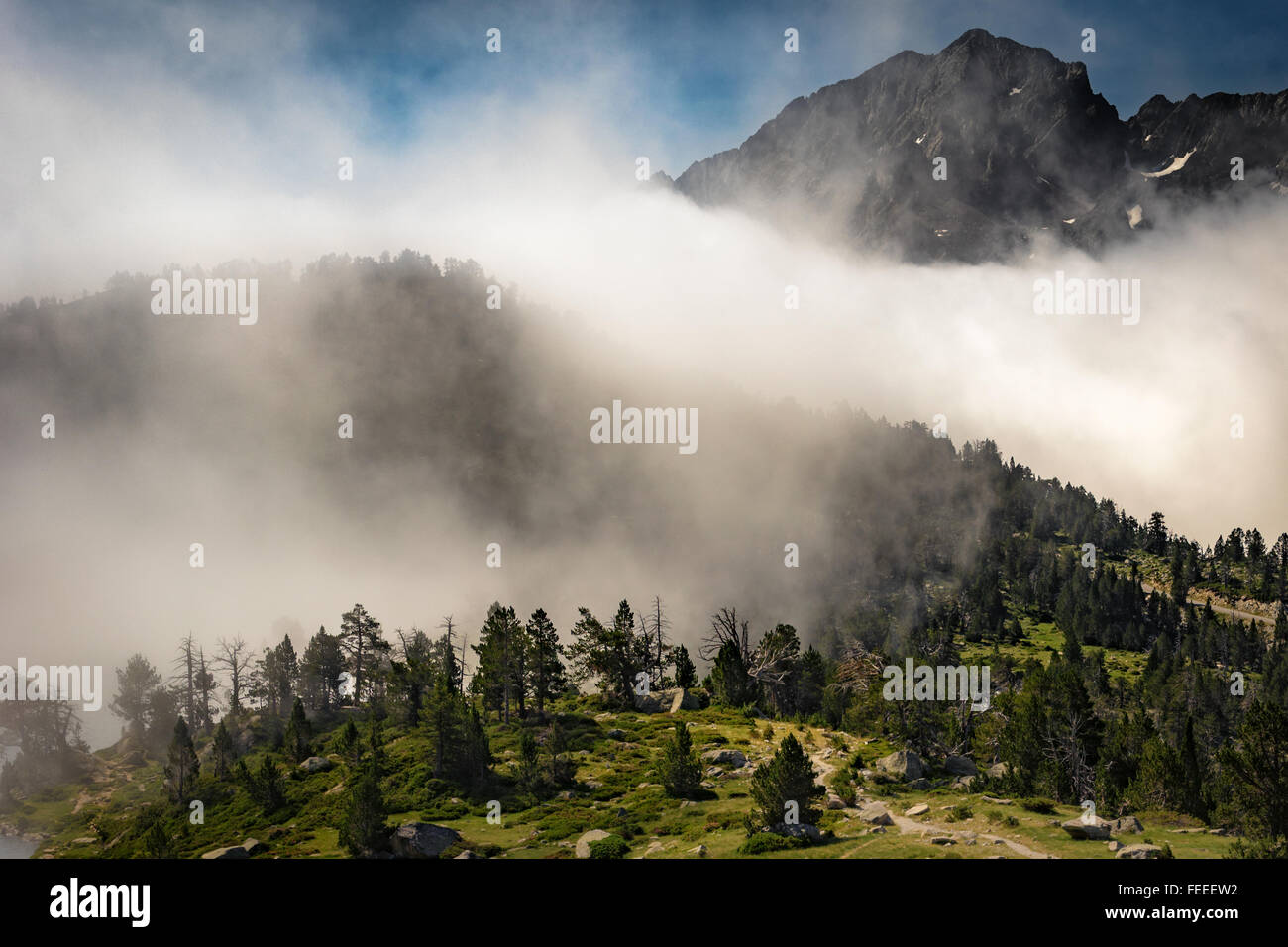 Clouds in the Pyrénées Stock Photo - Alamy