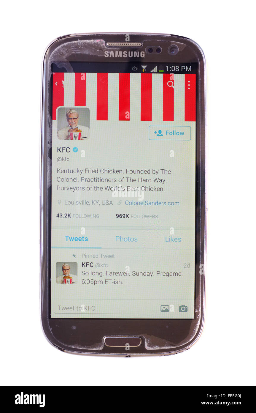 Kfc twitter hi-res stock photography and images - Alamy