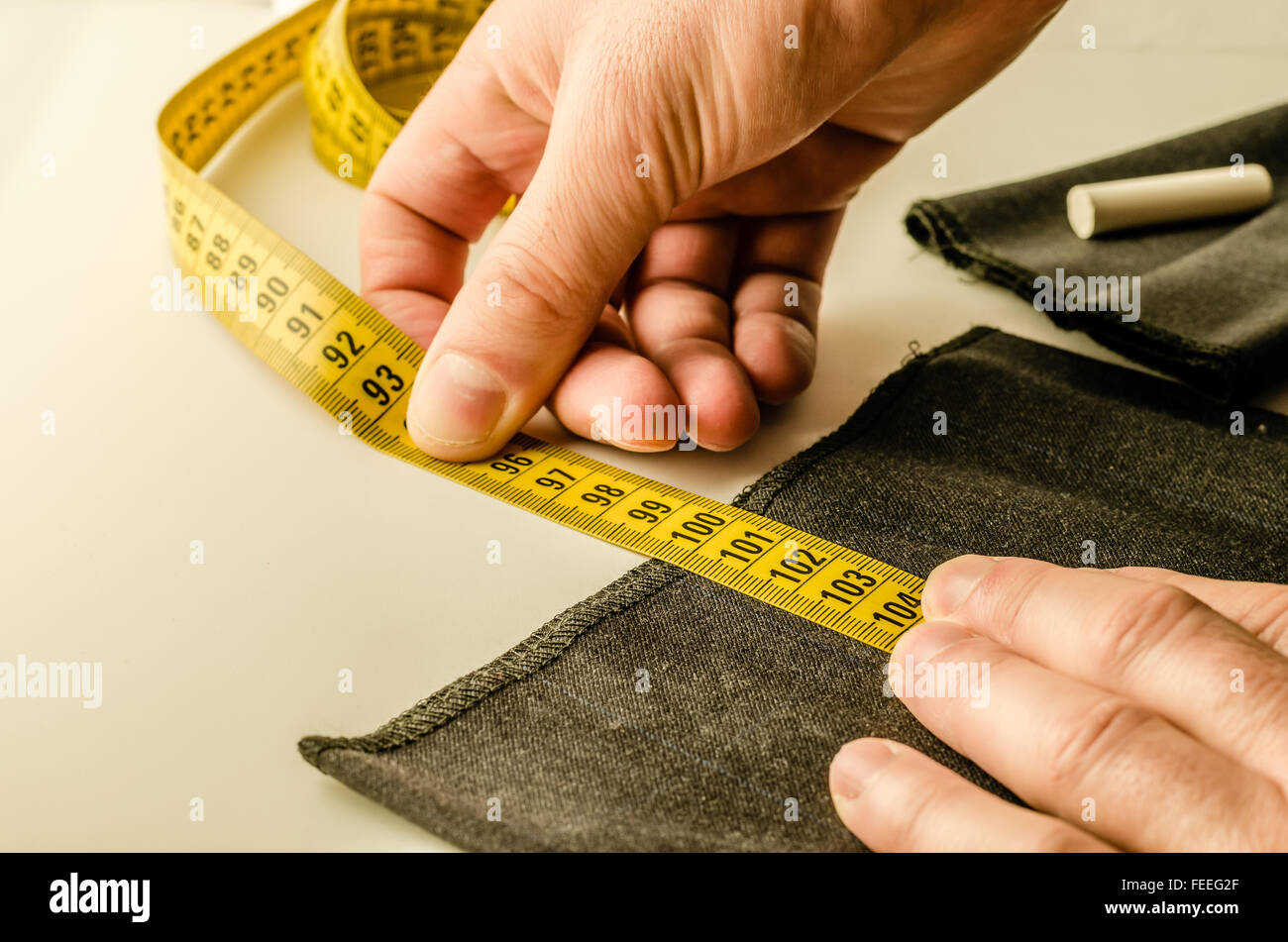 Human hand tape measure hi-res stock photography and images - Alamy