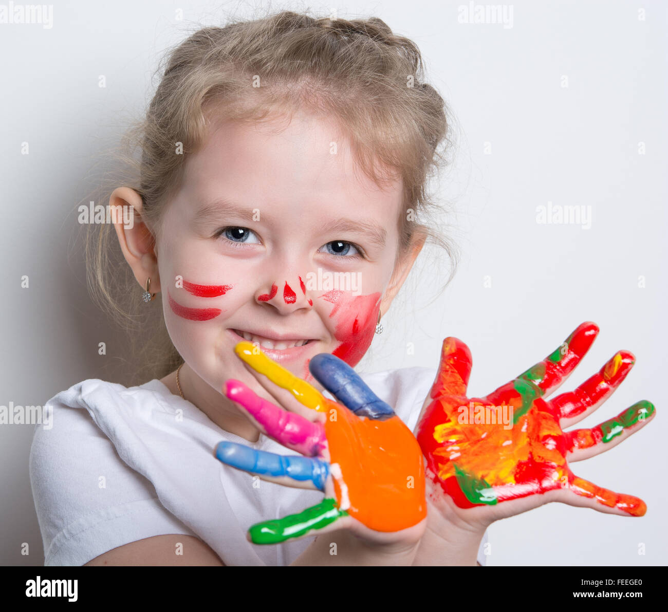 Child paint set hi-res stock photography and images - Alamy