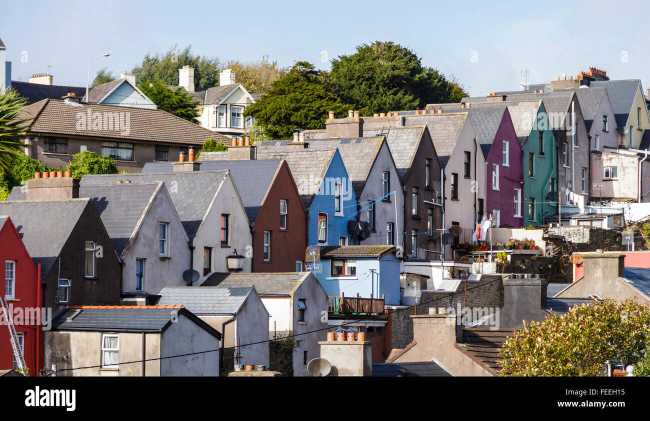 Colourful houses in a street in Cobh, Ireland Stock Photo - Alamy